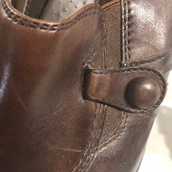 Michel M | Shoes | Michel M Dark Brown Leather Low Heel Clog Mule 8m ...